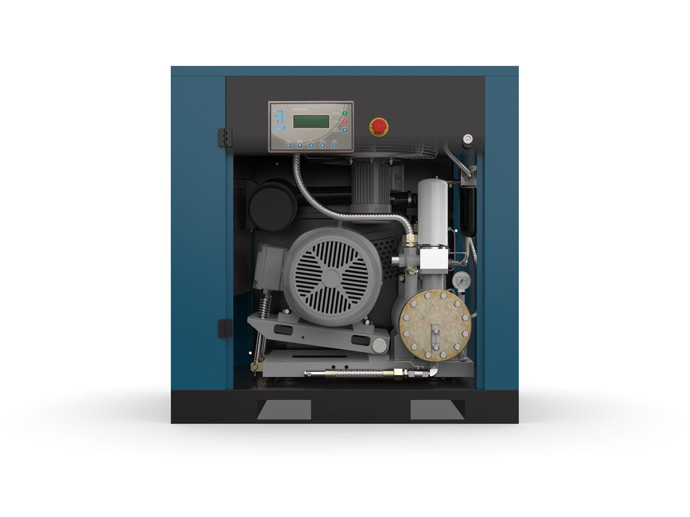 BELT-DRIVEN AIR COMPRESSORS